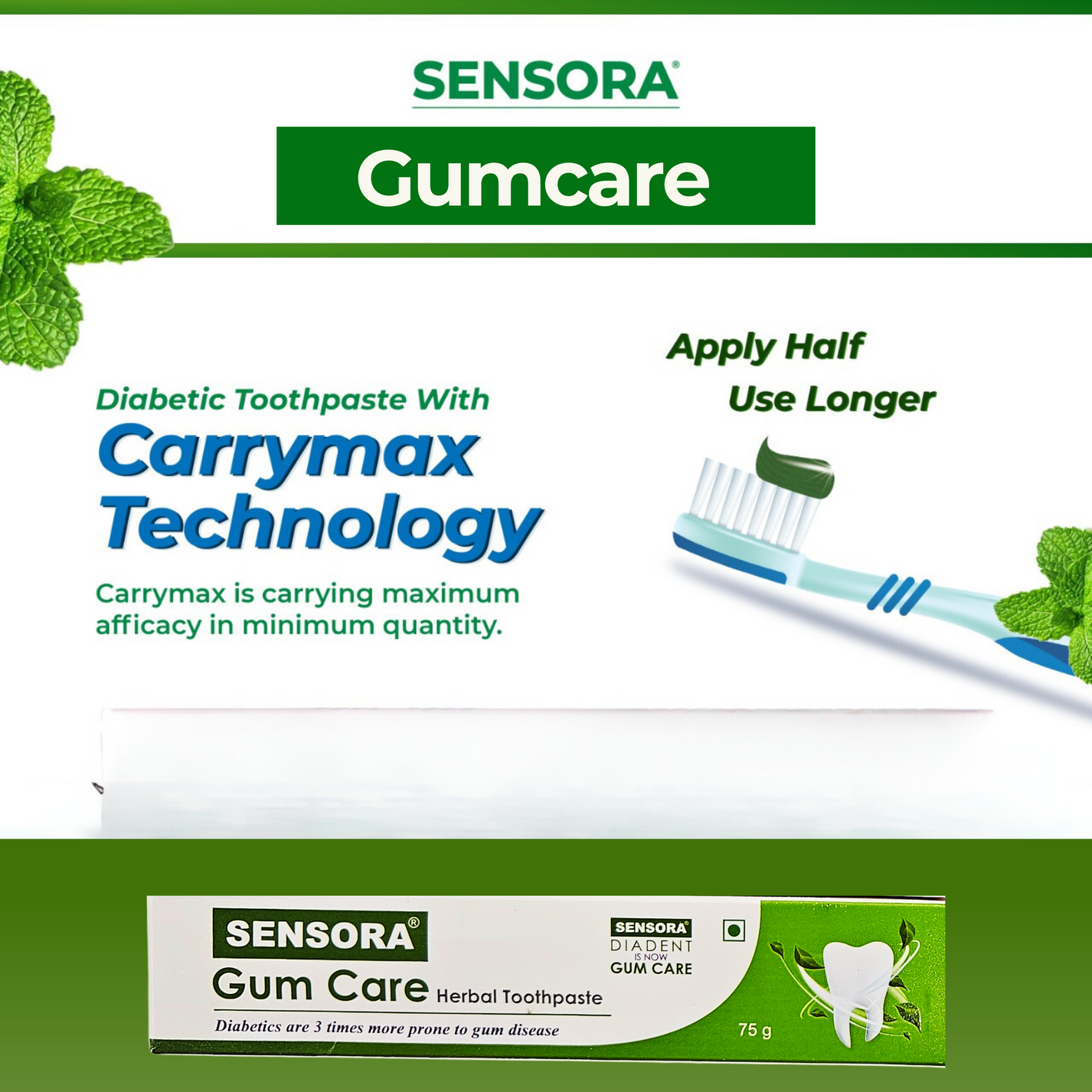 SENSORA Herbal Gum Care Toothpaste – Sensora Toothpaste