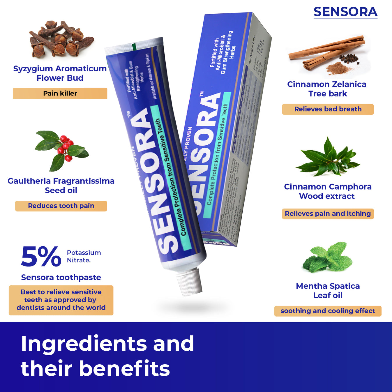 SENSORA Herbal Sensitivity Relief Toothpaste – Sensora Toothpaste